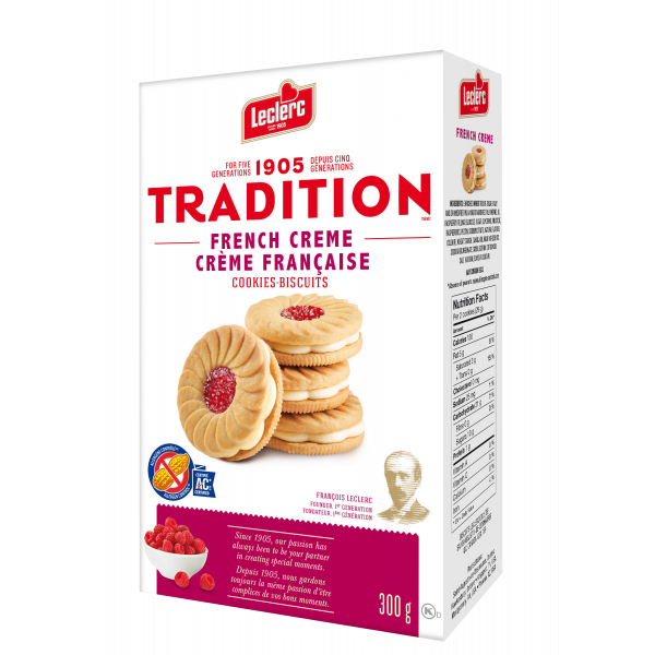 Biscuits crème française | Biscuits Leclerc | Aliments du Québec