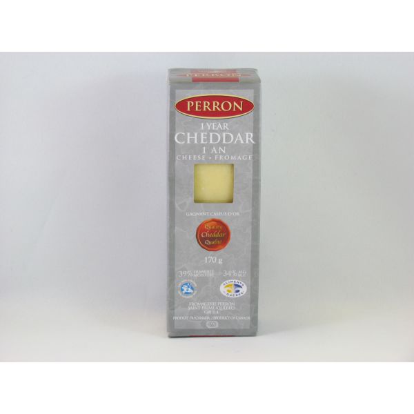 1 year cheddar cheese | Fromagerie Perron Inc. | Aliments du Québec