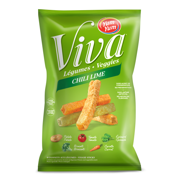 Viva Sticks - Chili Lime Veggies Chips | Aliments Krispy Kernels Inc ...
