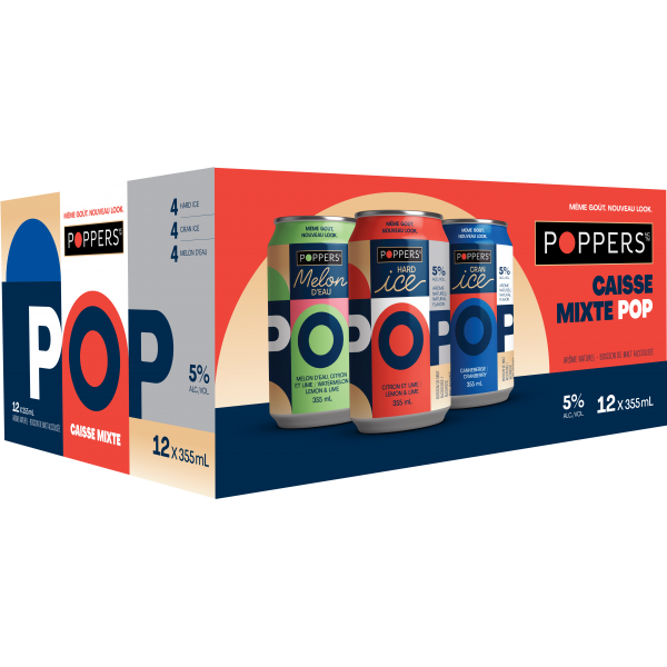 Poppers caisse mixte 12x355mL. | BREW-ALLIANCE INC. | Aliments du Québec