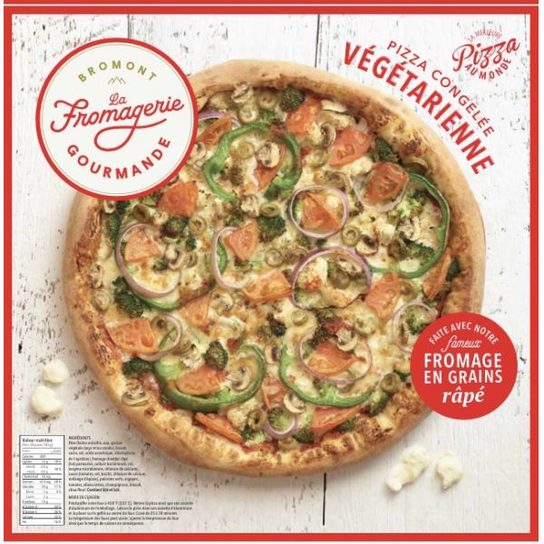 Pizza végétarienne | Fromagerie Gourmande de Bromont Inc. | Aliments du ...