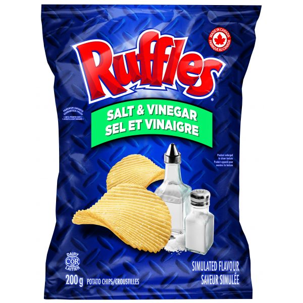 Ruffles Sel et vinaigre | PepsiCo Foods Canada | Aliments du Québec