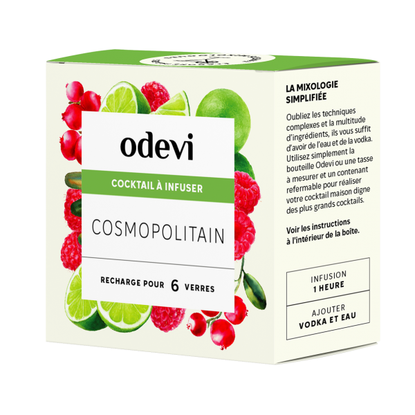 Cosmopolitain recharge - cocktail à infuser | Cocktails Odevi inc ...