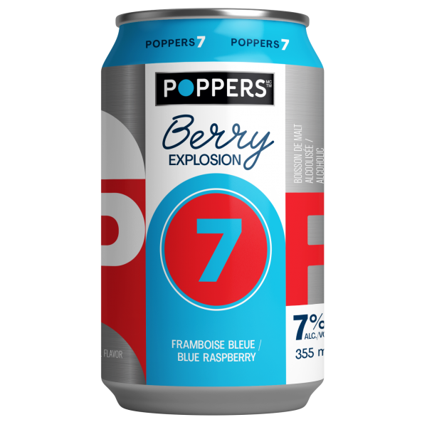 Poppers Berry Explosion 7% | BROUE-ALLIANCE INC. | Aliments du Québec