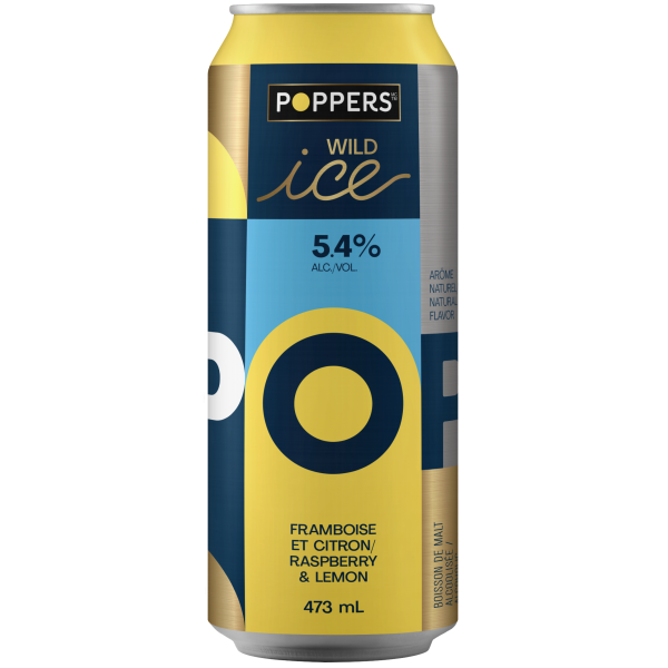 Poppers Wild Framboise et citron Ice 5,4% | BROUE-ALLIANCE INC ...