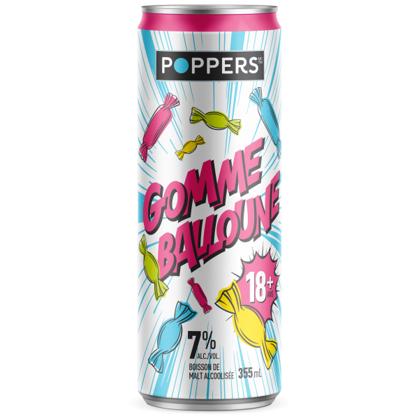 Poppers Gomme balloune 7% | BROUE-ALLIANCE INC. | Aliments du Québec