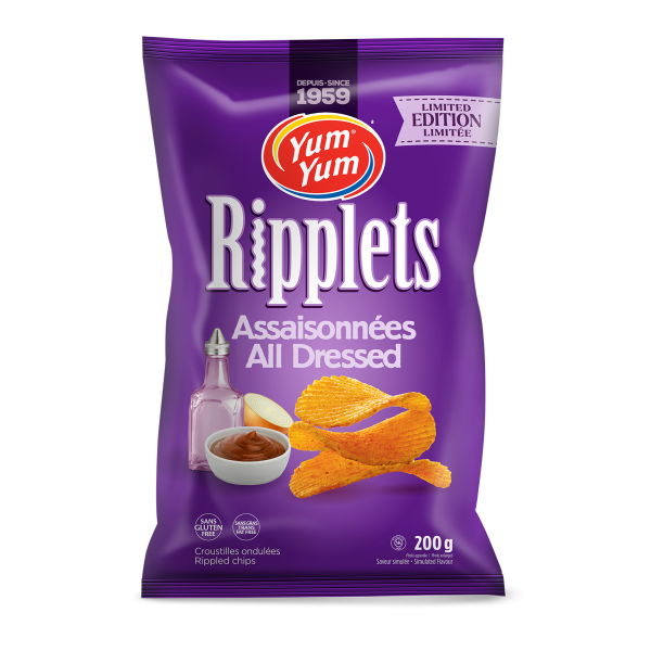 Croustilles Ripplets Assaisonnées | Aliments Krispy Kernels Inc ...