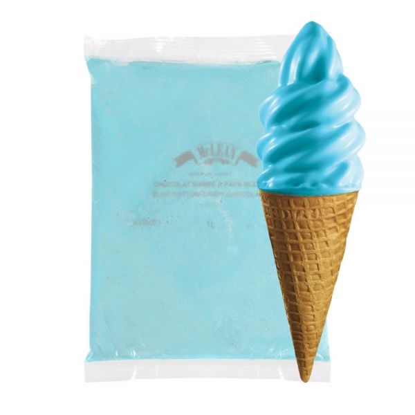 Blue Cotton Candy Ice Cream