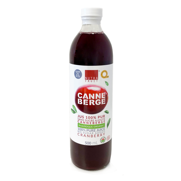 Jus de canneberge 100% pur BIOLOGIQUE | Nutra-Fruit Inc. | Aliments du ...