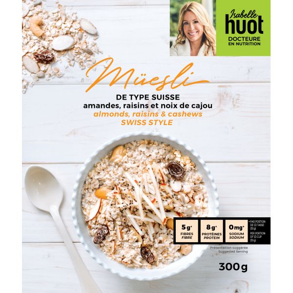 Muesli de type suisse | Isabelle Huot Docteure en nutrition | Aliments ...