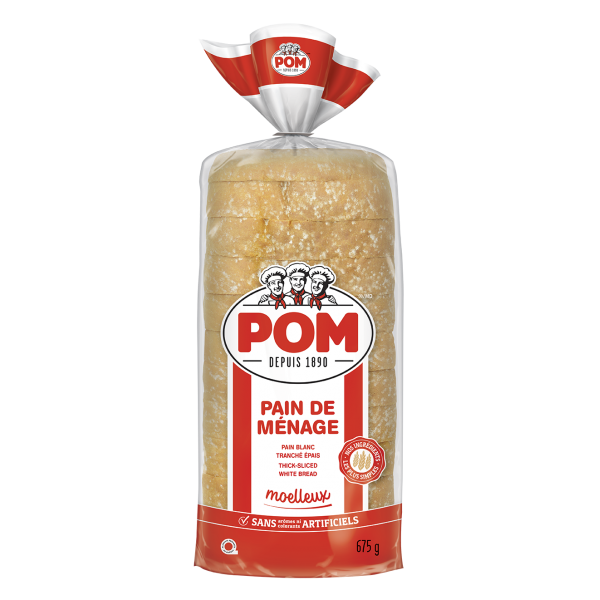 POM thick-sliced white bread | Bimbo Canada | Aliments du Québec