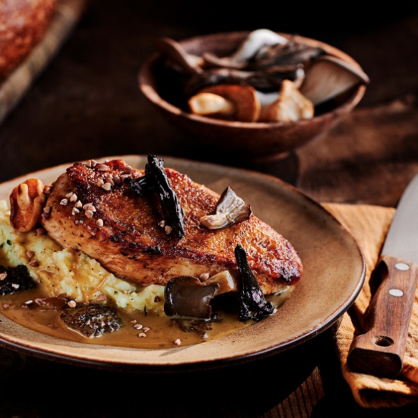 Poitrine de poulet, sauce aux champignons sauvages | Recette 100 % ...