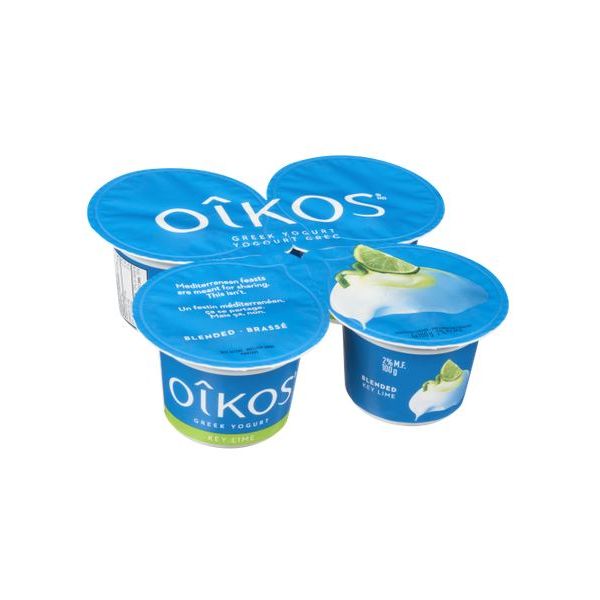 Greek Yogurt 2%fm key Lime | Danone Inc. | Aliments du Québec