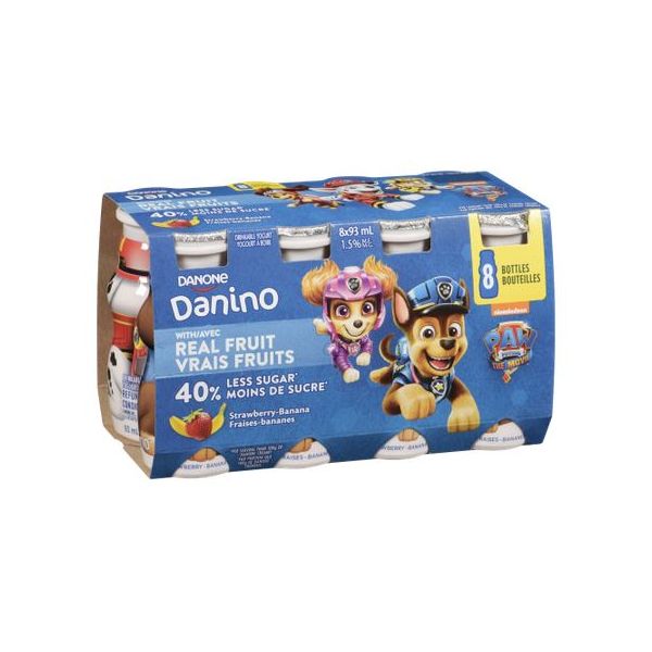Drinkable Yogurt for kids Strawberry/Banana | Danone Inc. | Aliments du ...