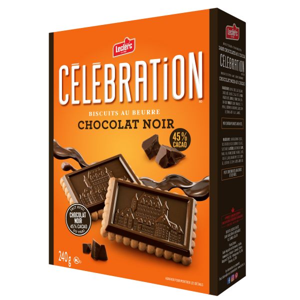 Biscuits au beurre avec tablette de vrai chocolat noir 45 % cacao ...