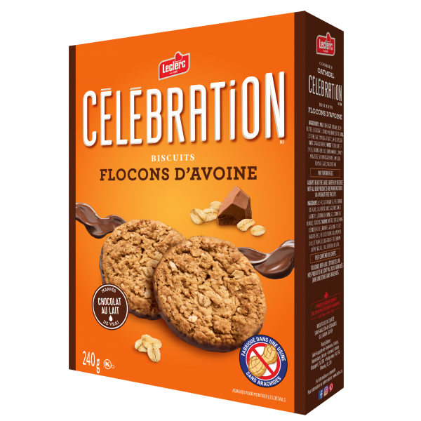 Biscuits au beurre Flocons d'avoine avec vrai chocolat au lait ...