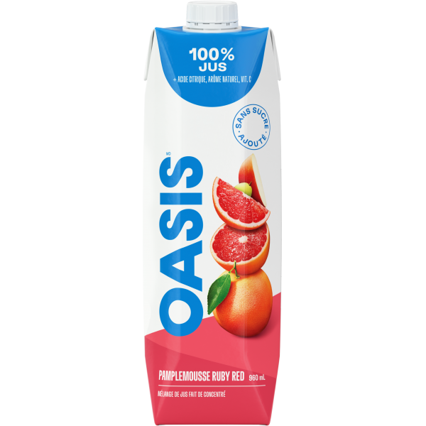 Oasis Jus pamplemousse Ruby Red | A. Lassonde Inc. | Aliments du Québec