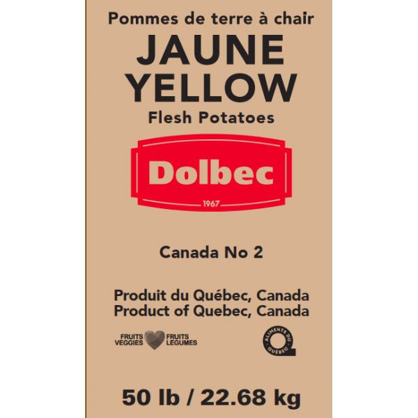 Pommes de terre à chair jaune No 2 | Patates Dolbec inc. | Aliments du ...