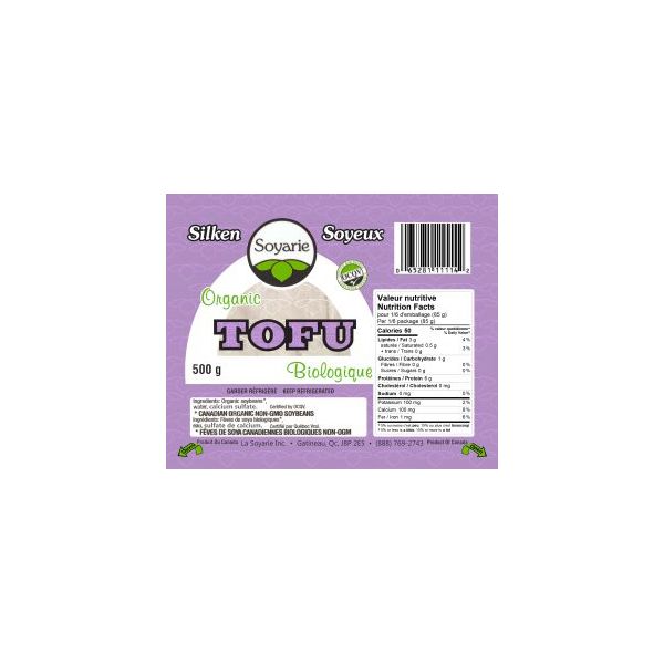 Tofu soyeux biologique | La Soyarie Inc. | Aliments du Québec