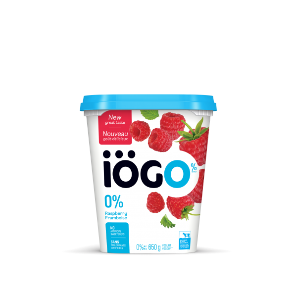 iÖGO 0% YOGOURT FRAMBOISE | Aliments Ultima Inc. | Aliments du Québec