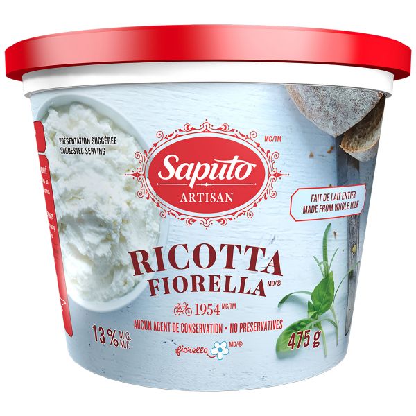 Ricotta Fiorella 13% M.G. | Saputo Produits Laitiers Canada S.E.N.C ...