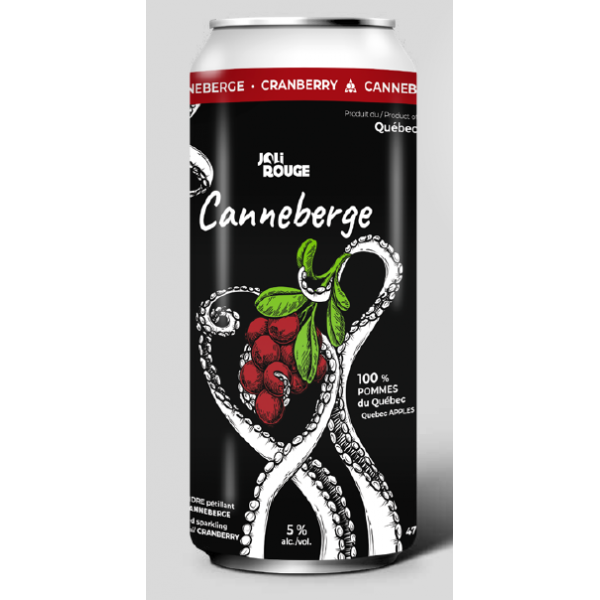 Cocktail au cidre pétillant gazéifié canneberge | Joli Rouge Ltée ...