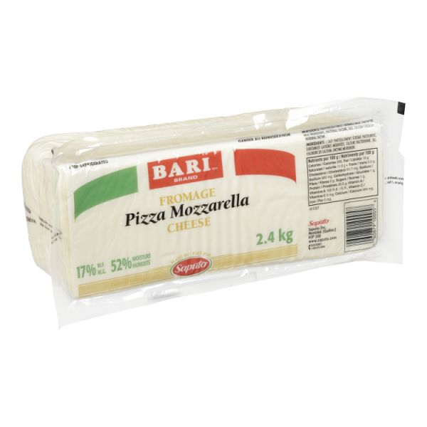 Pizza Mozzarella 17% M.G. 3D Bloc | Saputo Produits Laitiers Canada S.E ...