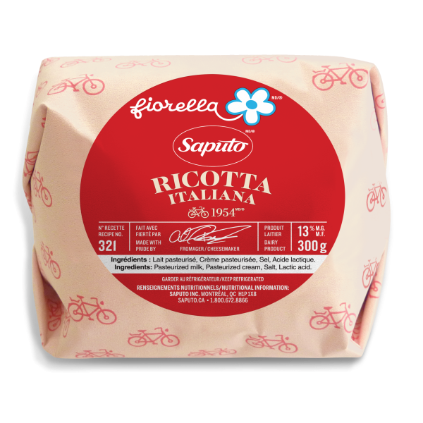 Ricotta Italiana 13% M.G. Parchemin | Saputo Produits Laitiers Canada S.E.N.C. | Aliments du Québec