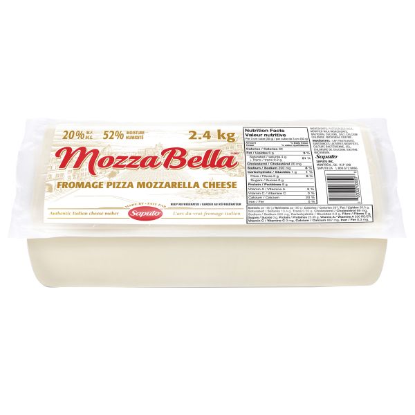 Pizza Mozzarella 20% M.G. Bloc | Saputo Produits Laitiers Canada S.E.N ...