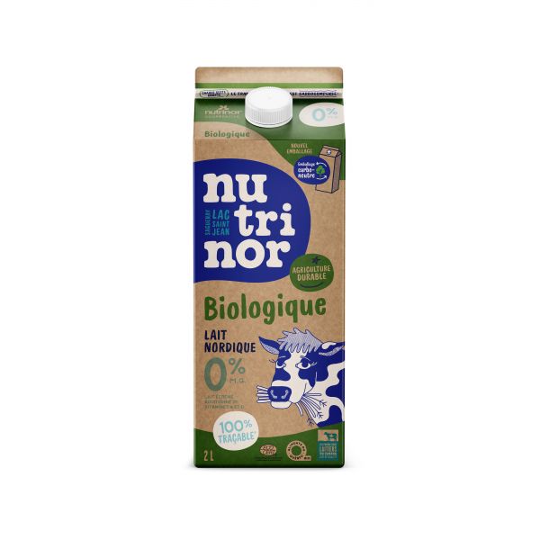 Lait nordique 0% biologique | Nutrinor Lait nordique | Aliments du Québec