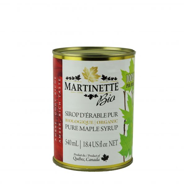 ORGANIC Pure maple syrup - CANS | La Ferme Martinette - Gourmet Maple ...
