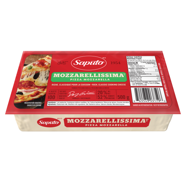 Mozzarellissima Pizza Mozzarella 20% M.F. | Saputo Produits Laitiers ...