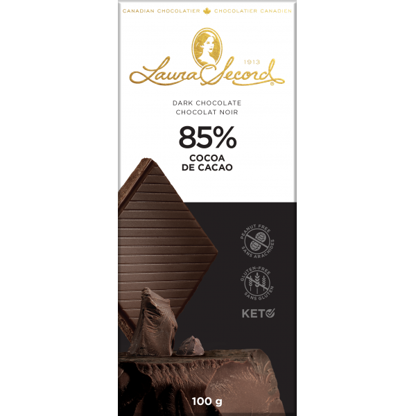 Barre 85% cacao | Laura Secord SEC | Aliments du Québec