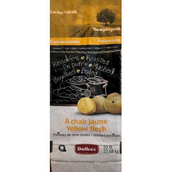 Pommes de terre jaune | Patates Dolbec inc. | Aliments du Québec
