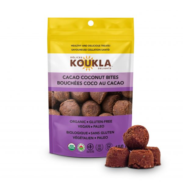 BOUCHÉES COCO AU CACAO | Délices Koukla Delights | Aliments du Québec