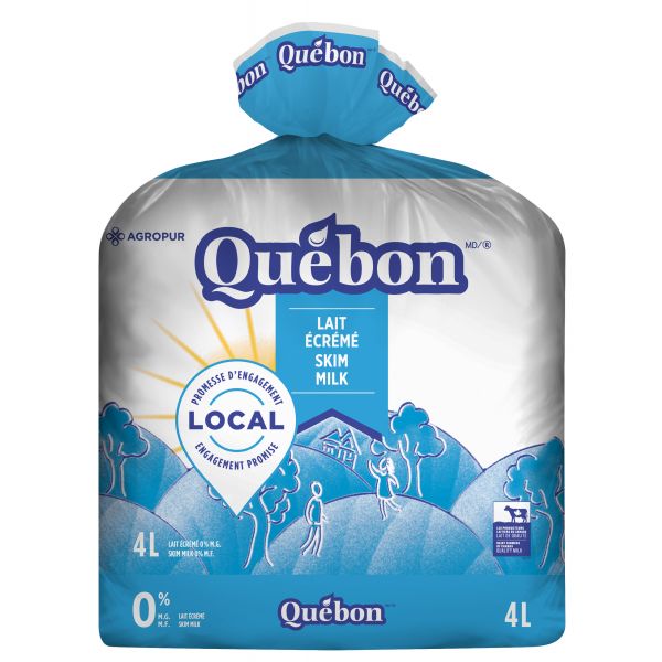 Lait écrémé 0 % M.G. | Agropur Cooperative | Aliments du Québec