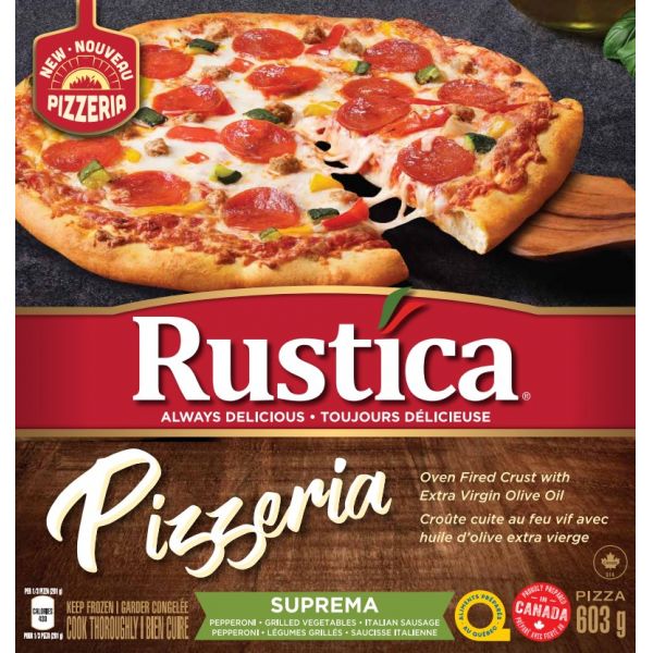 Pizza Rustica Pizzeria Suprema | Les Aliments Rustica Inc. | Aliments ...