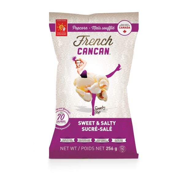 Popcorn French Cancan sucré salé. | Imperial Snacking | Aliments du Québec