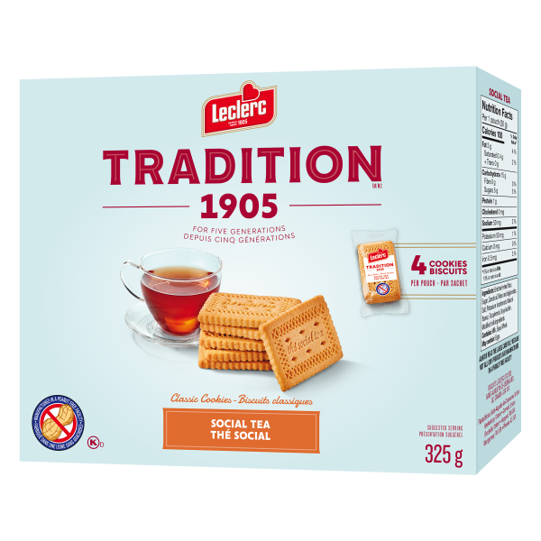 Biscuit Thé Social | Biscuits Leclerc | Aliments du Québec