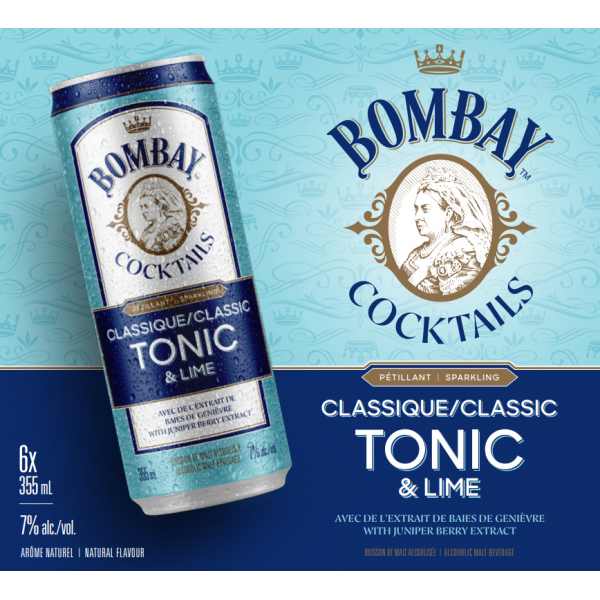 Bombay Classique Tonic & Lime | BROUE-ALLIANCE INC. | Aliments du Québec