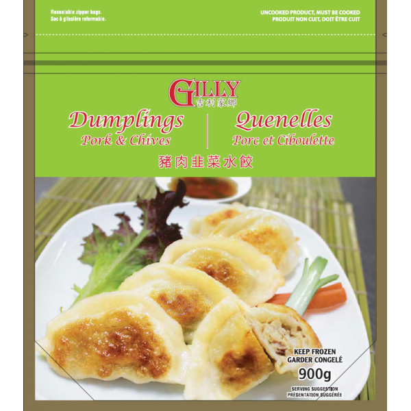GA-1 : GILLY - PORK & CHIVES DUMPLINGS | LES PRODUITS ALIMENTAIRES ...