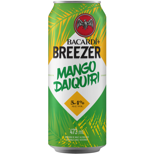 Bacardi Breezer Cocktail Tropical Mango Daïquiri 473mL | BROUE-ALLIANCE ...