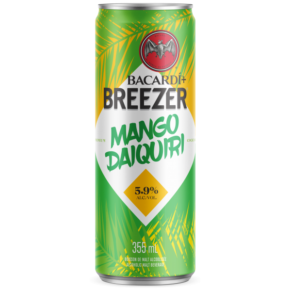 Bacardi Breezer Cocktail Tropical Mango Daïquiri 355mL SL | BROUE ...