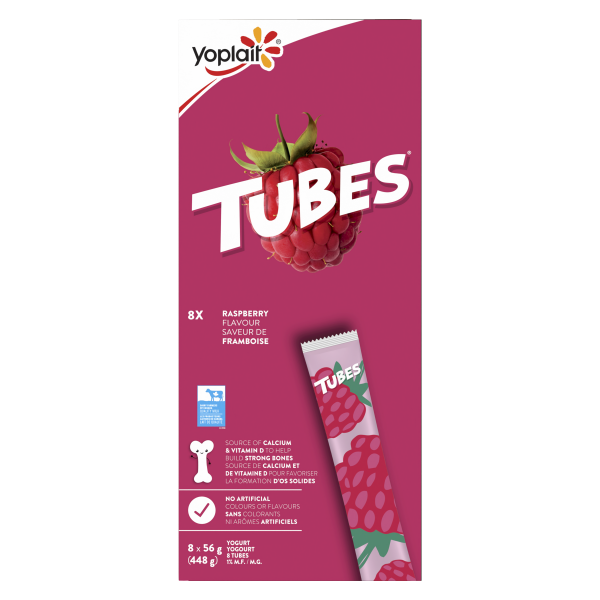 Yoplait Tubes Framboise | Yoplait Liberte Canada Co. | Aliments du Québec
