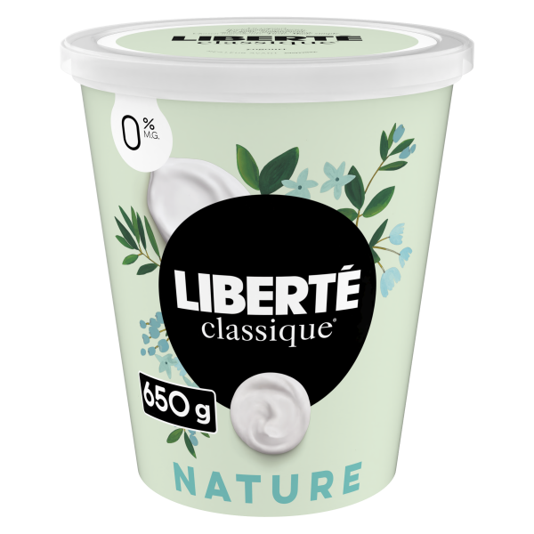 Liberté Classique Nature 0% | Yoplait Liberte Canada Co. | Aliments du ...