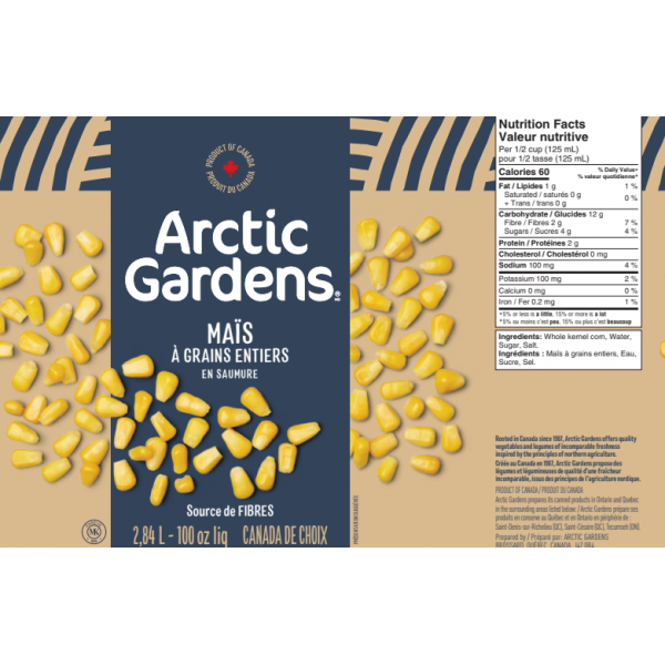 Maïs à grains entiers | Nortera Foods Inc. | Aliments du Québec