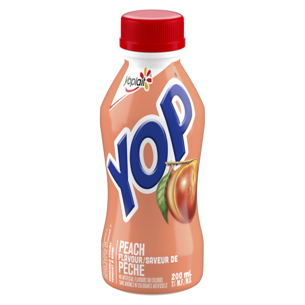 Yoplait Yop Pêches | Yoplait Liberte Canada Co. | Aliments du Québec