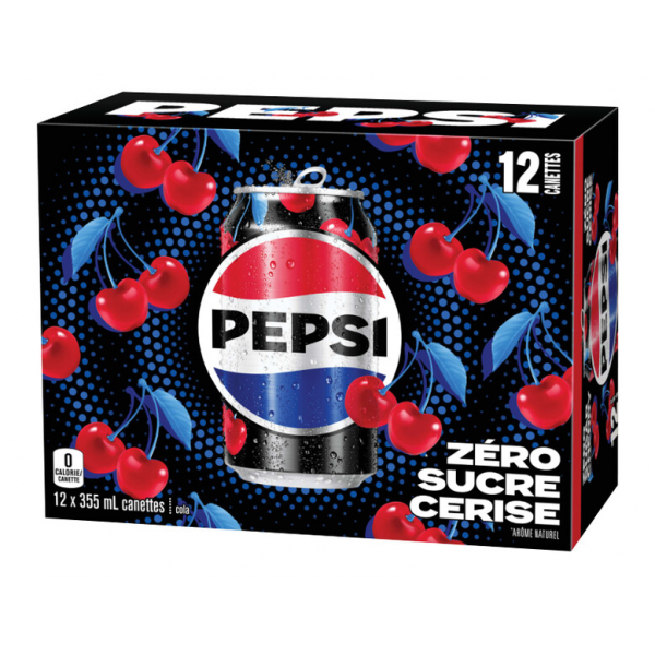 Pepsi Zero Sugar Cherry 12x355ml | PepsiCo Beverages Canada | Aliments ...