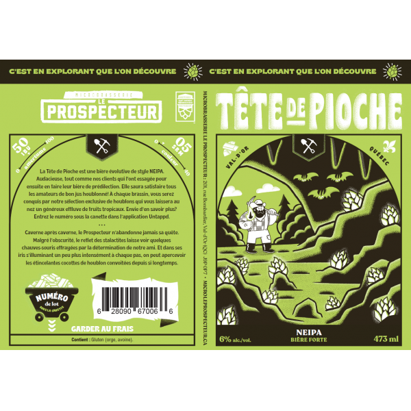 Bière NEIPA Tête de Pioche | Microbrasserie Le Prospecteur | Aliments ...