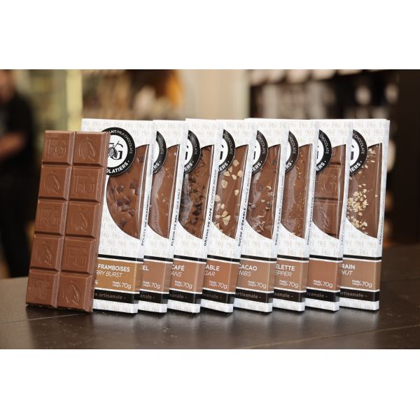 Milk Chocolate bars | FG Chocolatiers | Aliments du Québec